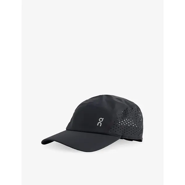 On Perforated Lightweight Baseball Cap - Black