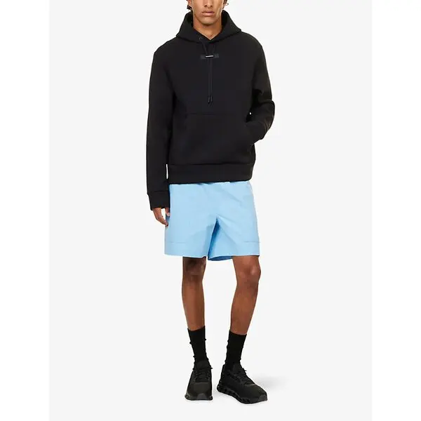 On Focus Tech" Regular-fit Stretch-cotton Blend Hoodie