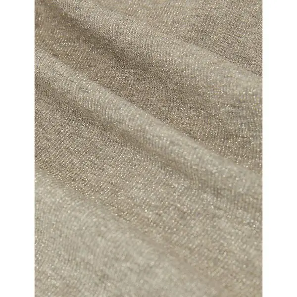 REISS Dita Slim-fit Metallic Woven Vest