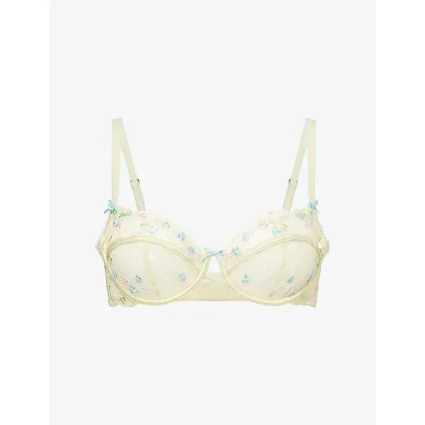 Lounge Solene Balcony Lace Bra - Yellow