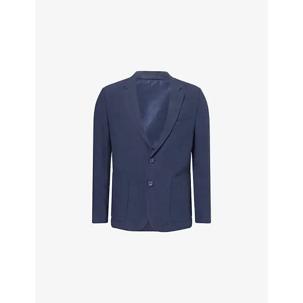 PERCIVAL Single-breasted Notch-lapel Linen Blazer