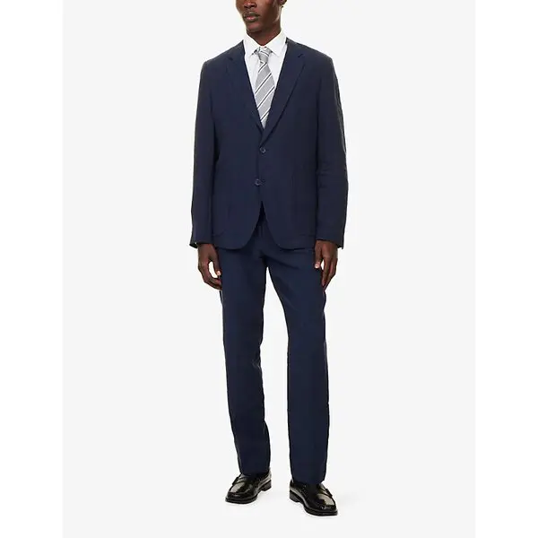 PERCIVAL Single-breasted Notch-lapel Linen Blazer