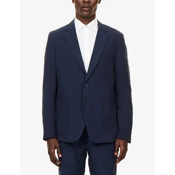 PERCIVAL Single-breasted Notch-lapel Linen Blazer