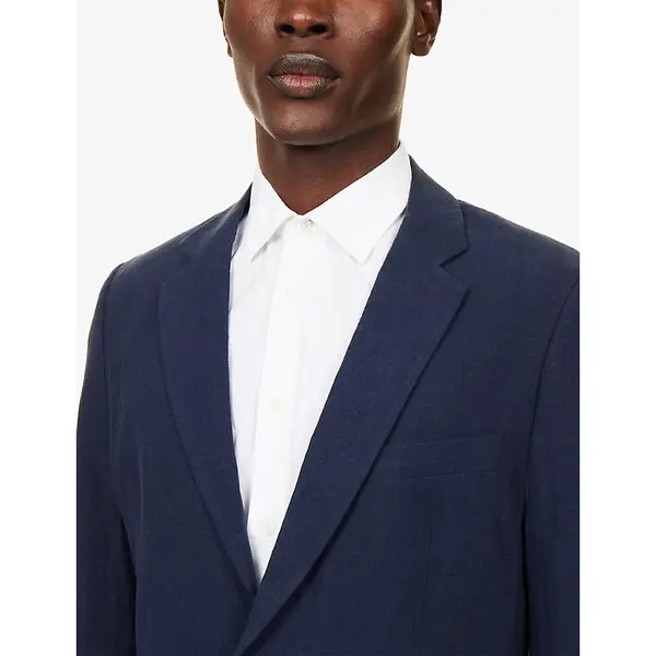 PERCIVAL Single-breasted Notch-lapel Linen Blazer