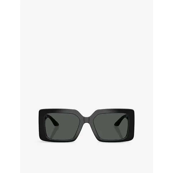 Versace Square Frame Acetate Sunglasses - Black