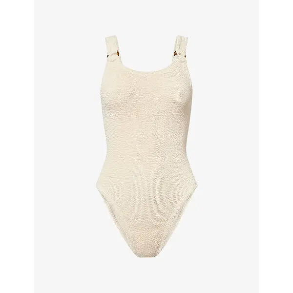Hunza G Domino Ring-hardware One-piece Swimsuit - Blush