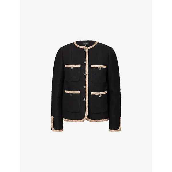 ME+EM Straight-fit Statement-trimmed Cotton Jacket