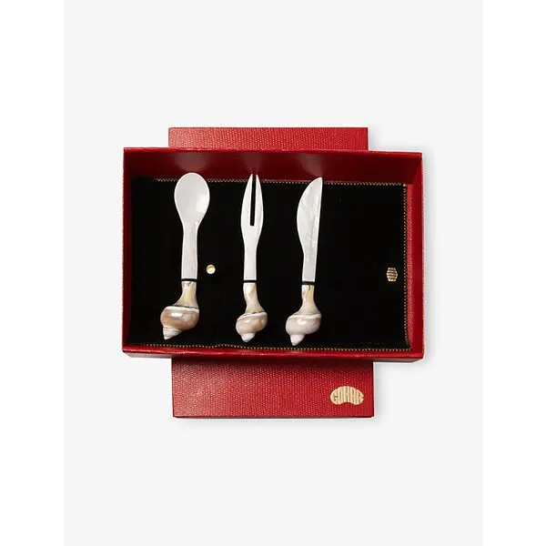 GOHAR WORLD Aperitif Aperitif Mother-of-pearl Set - White