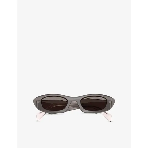 Prada Acetate Cat-eye Sunglasses - Grey
