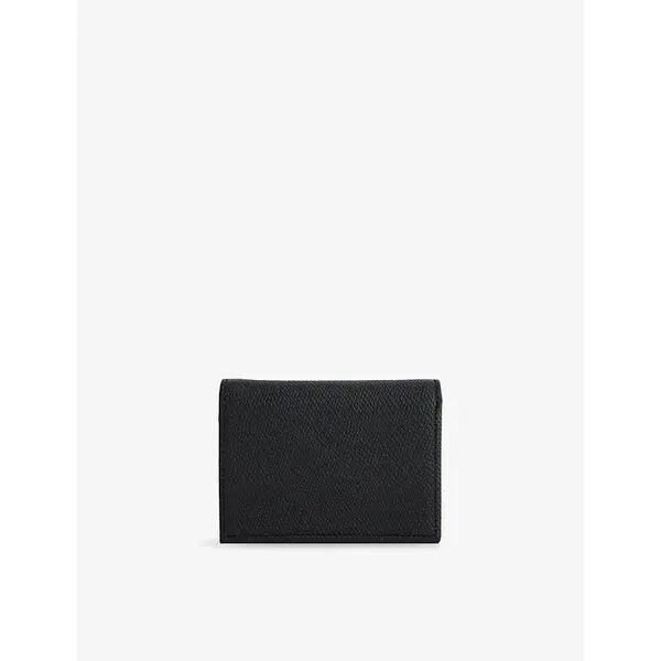 Valentino Garavani Vlogo Signature Leather Card Holder - Nero