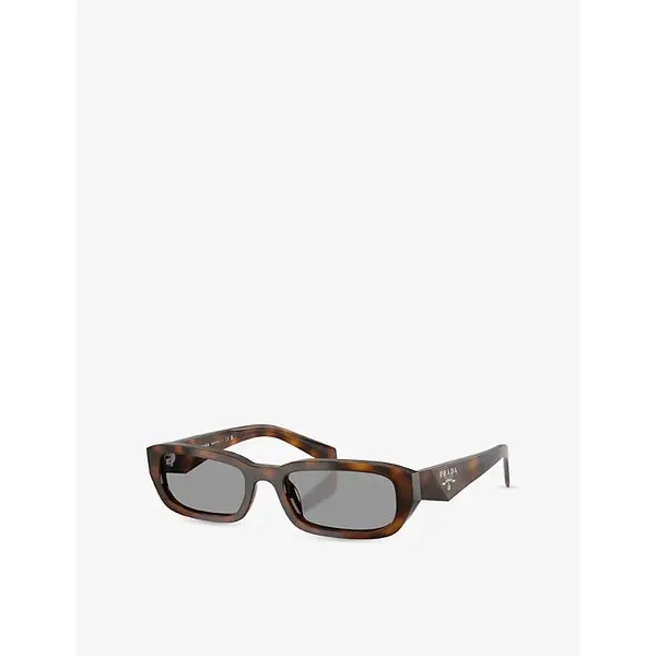 Prada Rectangular-frame Acetate Sunglasses - Brown