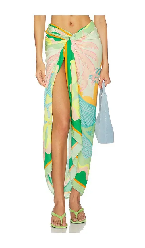 MAAJI Pastel Mirage Isla Cover Up Skirt - Green