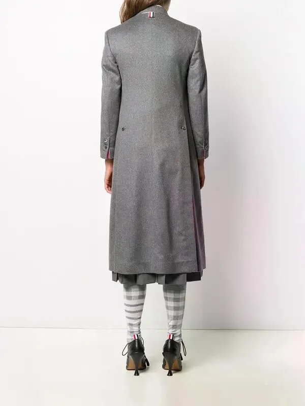Thom Browne Cashmere Overcoat With Wide Lapel