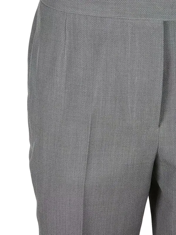 Thom Browne Anthracite Wool Cropped Trousers