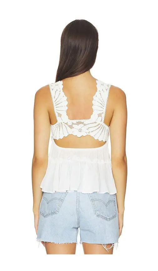 Free People X Revolve Petal Party Shapeless Cami - Ivory