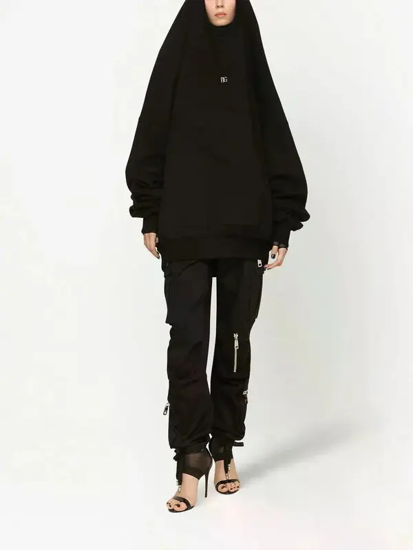 Dolce & Gabbana Oversized Logo Plaque Hoodie