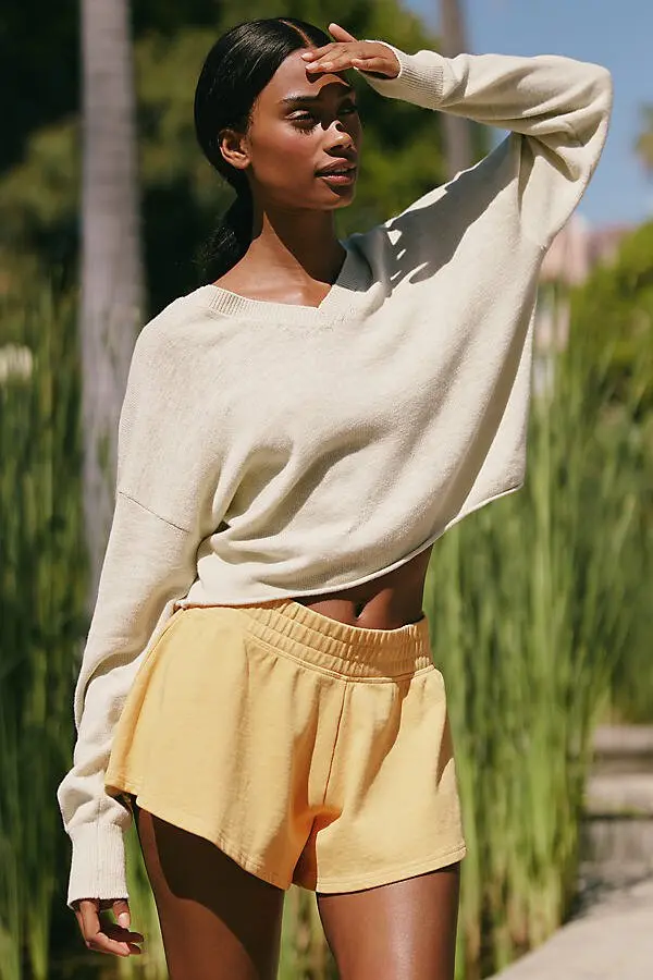 Anthropologie Spiritual Gangster Paradise Cotton-linen Sweater - Natural