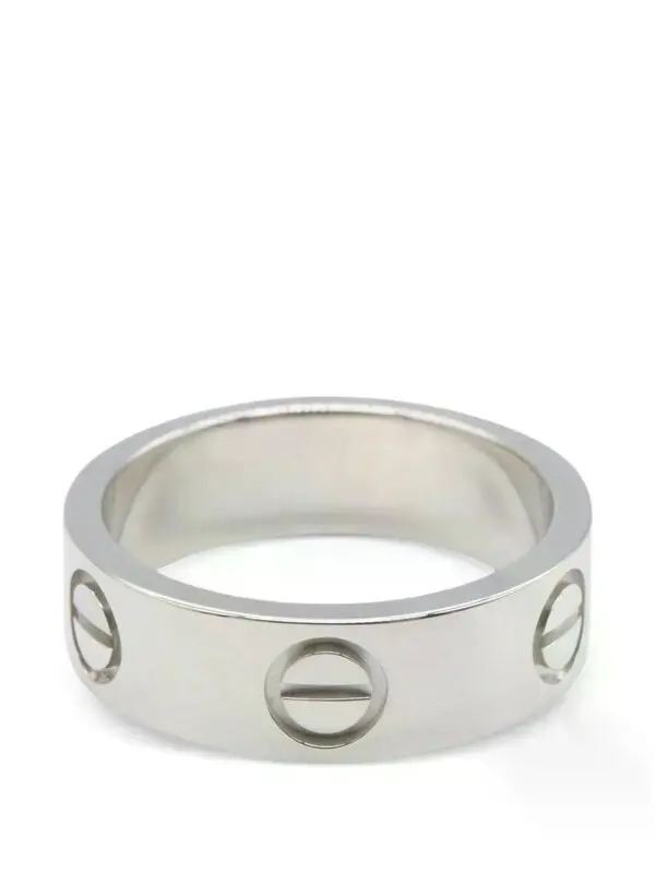 Cartier 18k White Gold Love Ring - Silver