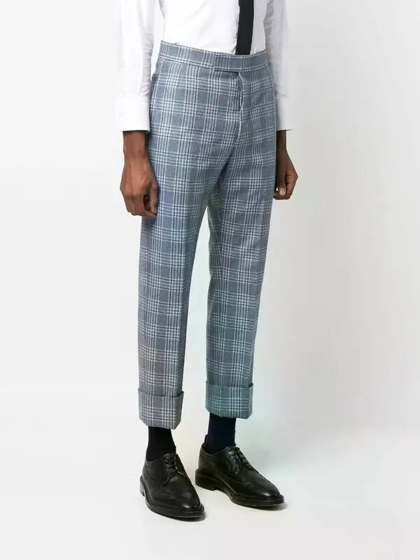 Thom Browne Tailored Flannel Backstrap Trousers