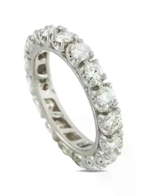 LB EXCLUSIVE 2.0 Carat Round-cut Diamond Ring In 14k White Gold - Silver