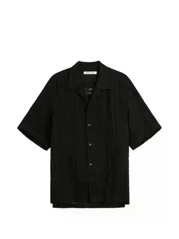 CMMN SWDN Ted Sheer Check Linen Shirt