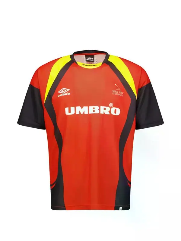 MAGIC STICK Panelled Logo Print Soccer Jersey