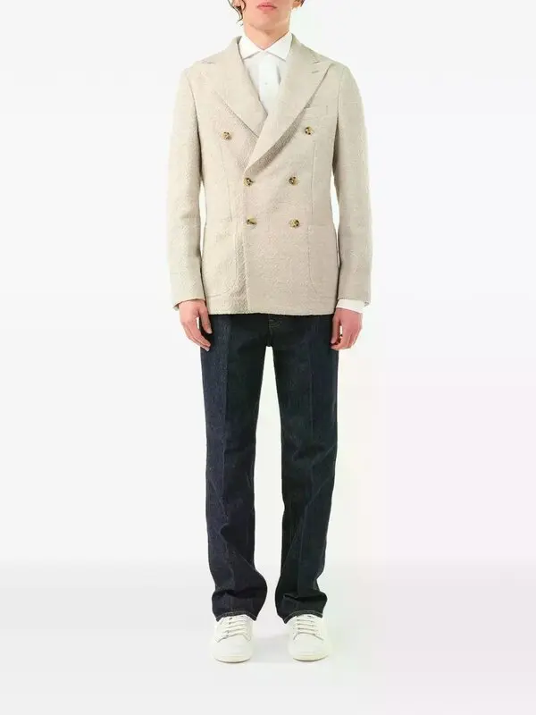 AL DUCA D’AOSTA 1902 Double-breasted Herringbone Blazer