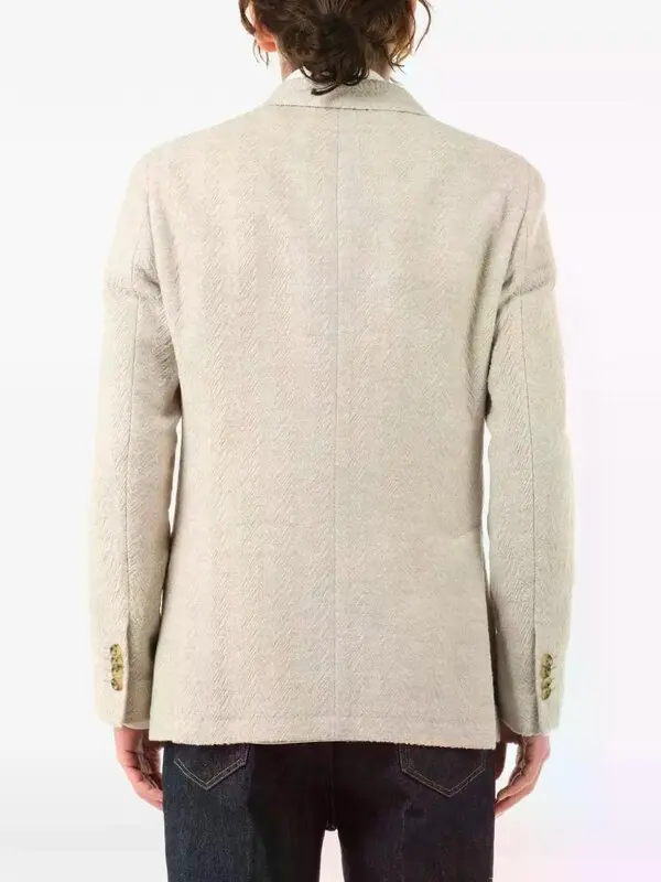 AL DUCA D’AOSTA 1902 Double-breasted Herringbone Blazer