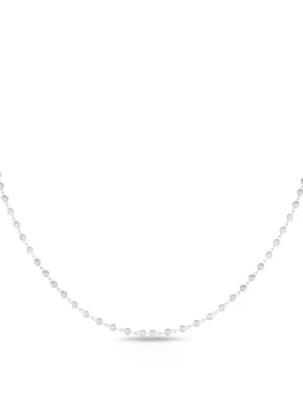LB EXCLUSIVE 1.90 Carat Diamond Necklace In 18k White Gold - Silver