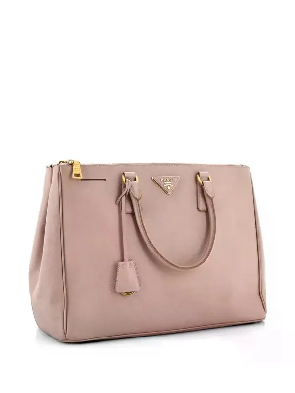 Prada Saffiano Leather Large Tote Bag - Neutrals