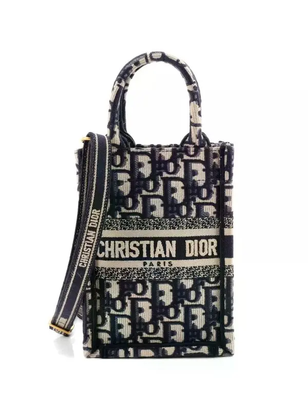 Dior Book Tote Phone Bag - Blue
