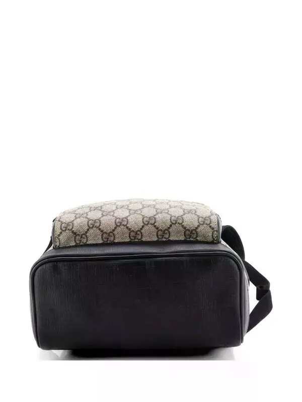 Gucci Gg Coated Canvas Zip Pocket Small Backpack