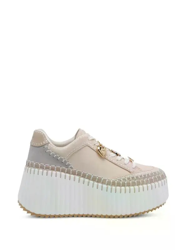 Chloé Nama Wedge Sneakers - Neutrals