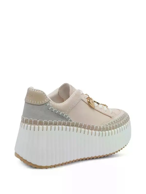 Chloé Nama Wedge Sneakers - Neutrals