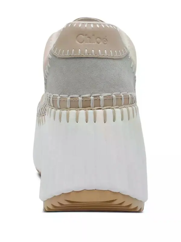 Chloé Nama Wedge Sneakers - Neutrals