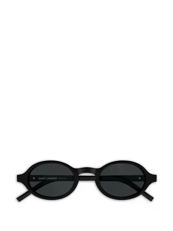 Saint Laurent Oval Frame Sunglasses - Black
