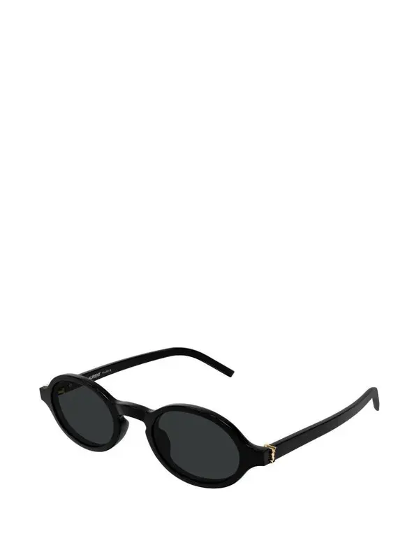 Saint Laurent Oval Frame Sunglasses - Black