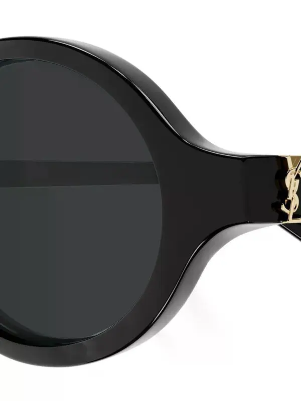 Saint Laurent Oval Frame Sunglasses - Black