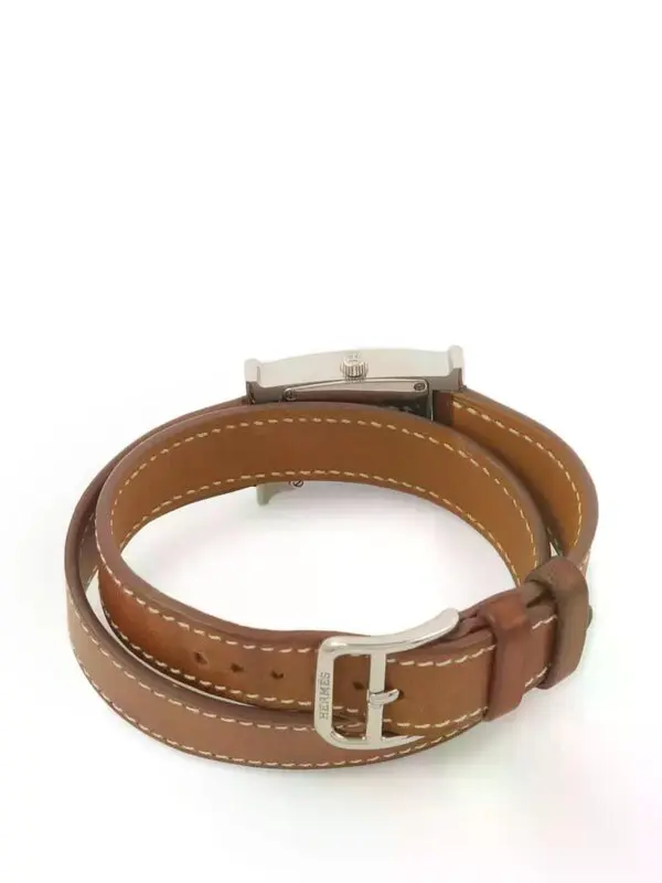 Hermès H Leather Strap 21mm Watch - Neutrals