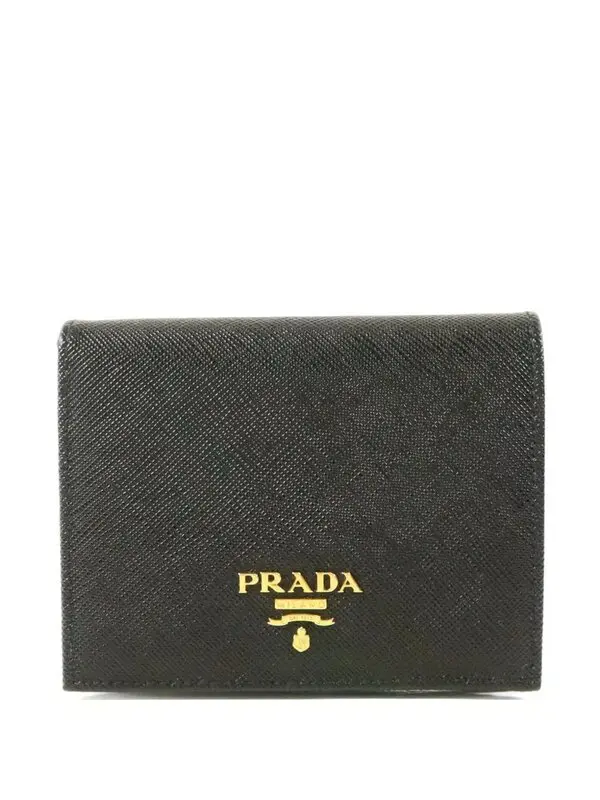 Prada Saffiano Leather Bifold Wallet - Black