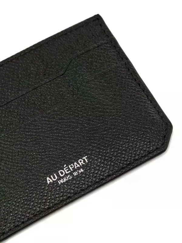 AU DEPART Grainy-leather Cardholder