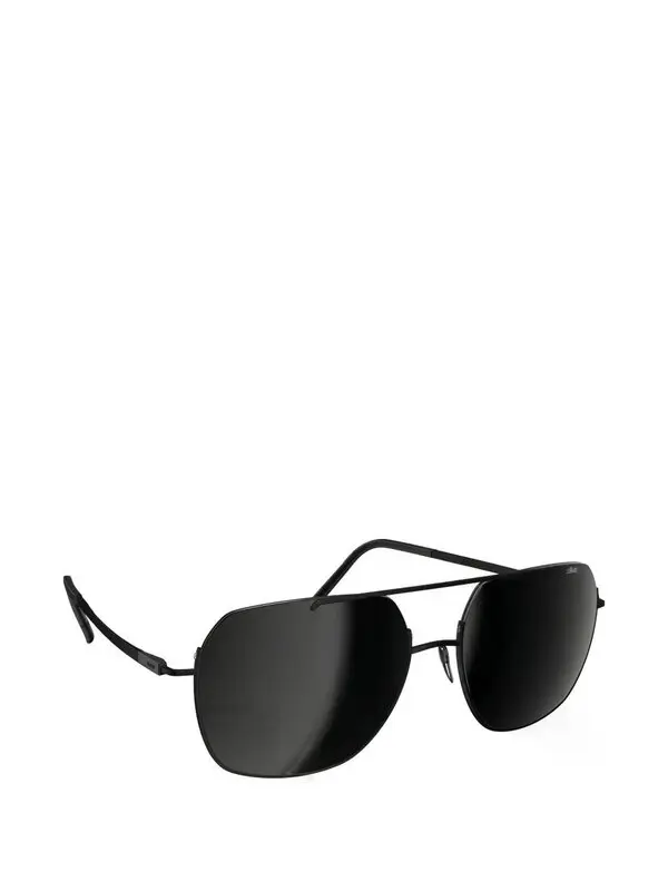 SILHOUETTE Geometric-frame Sunglasses - Black