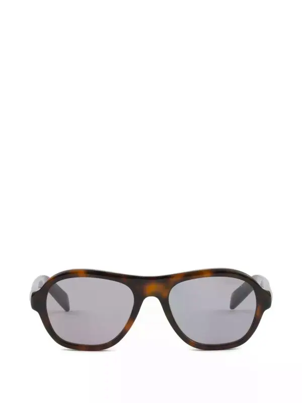 Prada Acetate Pilot Sunglasses - Brown
