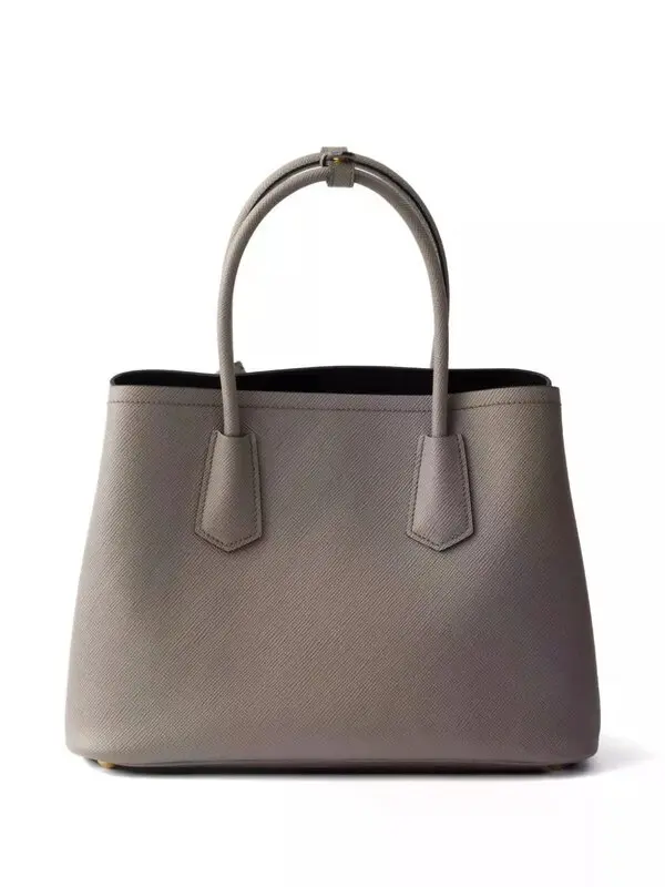 Prada Double Medium Saffiano Leather Bag - Grey