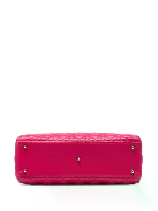 Dior Lambskin Cannage Lady Satchel - Pink