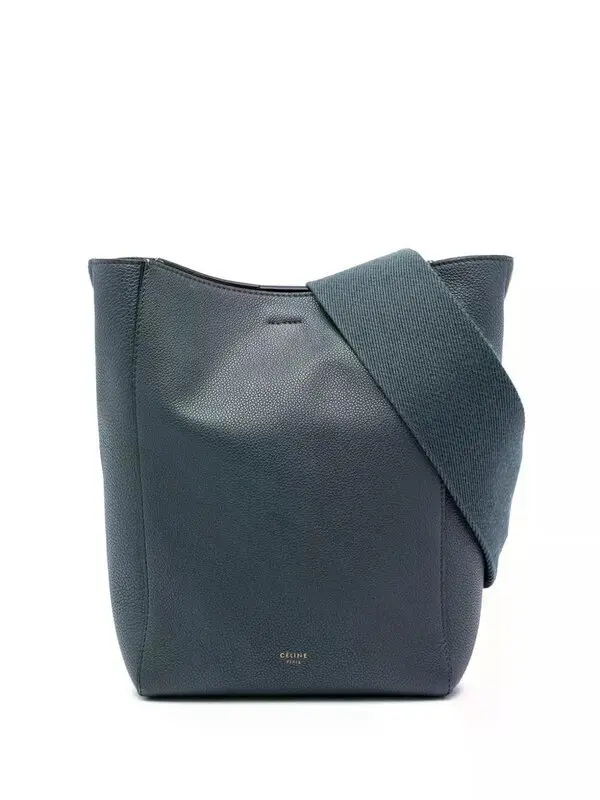Celine Soft Grained Calfskin Seau Sangle Bucket Bag - Blue