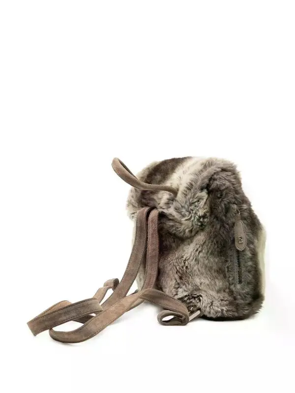 Fendi Tie Dye Print Mink Fur Backpack