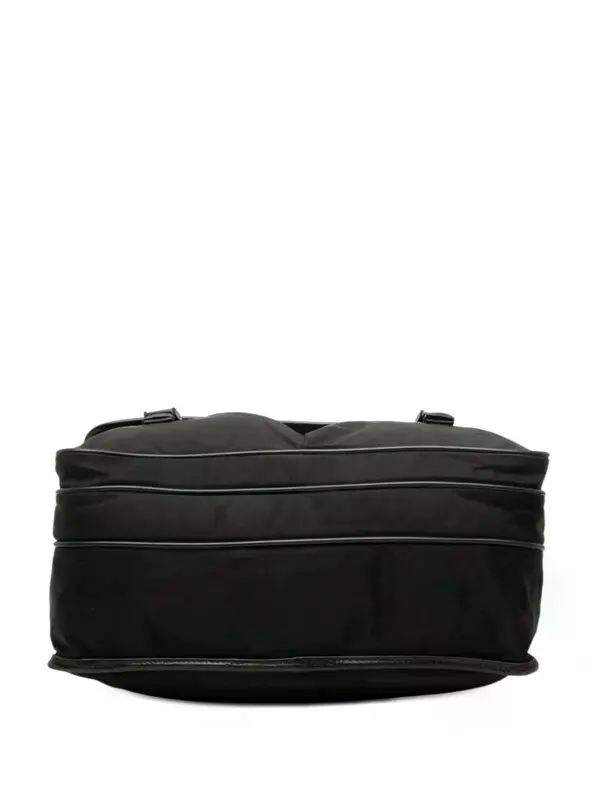 Prada Tessuto Double Buckle Messenger Bag