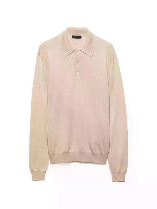 Prada Cashmere And Silk Polo Shirt