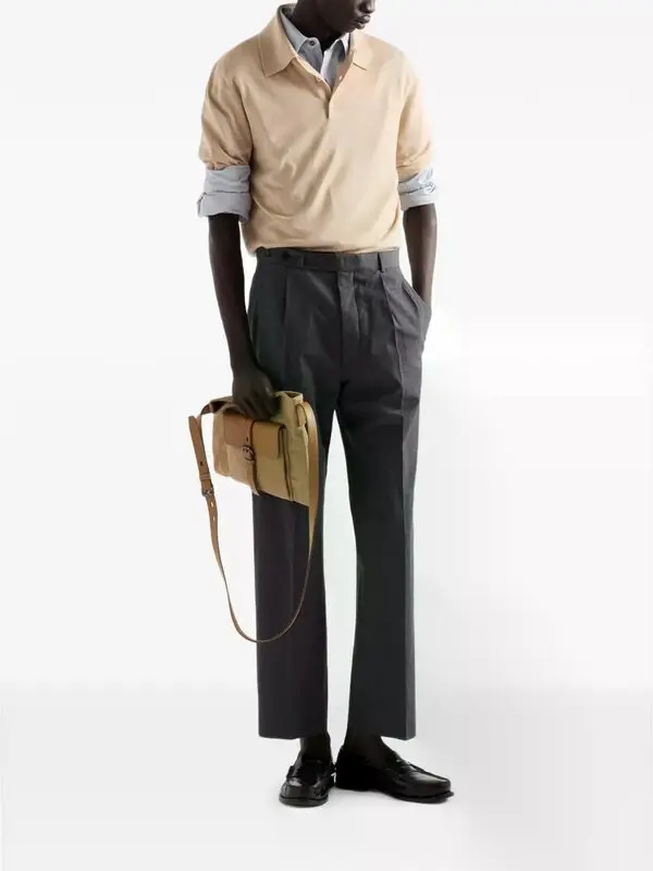 Prada Cashmere And Silk Polo Shirt
